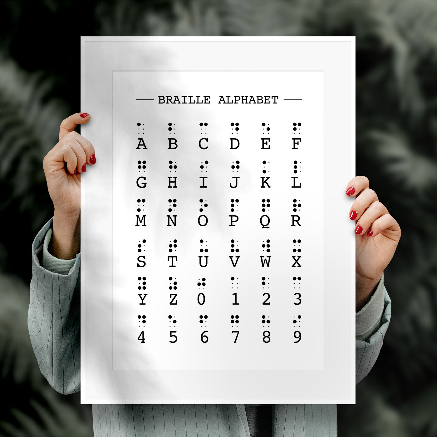 Braille Alphabet Poster: Educational ABC Chart (digital Download) - Etsy