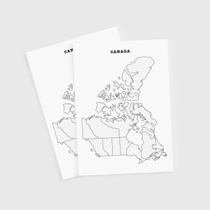 Blank Canada Map Printable, Canada Sales Map, Fill in Canada Map ...