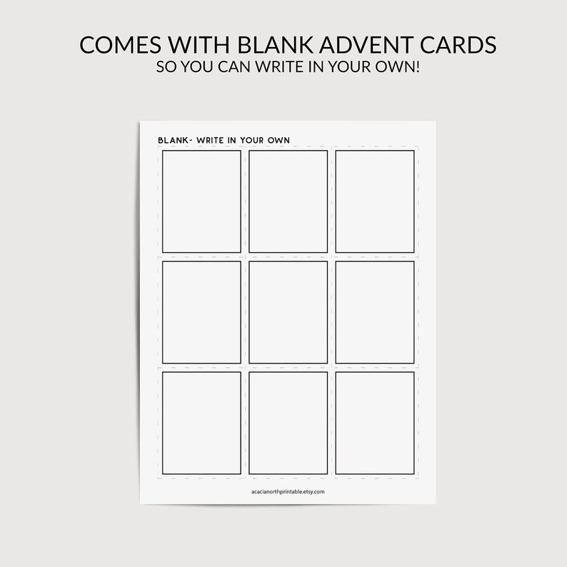 Scripture Advent Card Printable: Christmas Countdown With Bible Verses ...