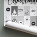 Huge Printable Christmas Countdown Poster Big Black and White - Etsy