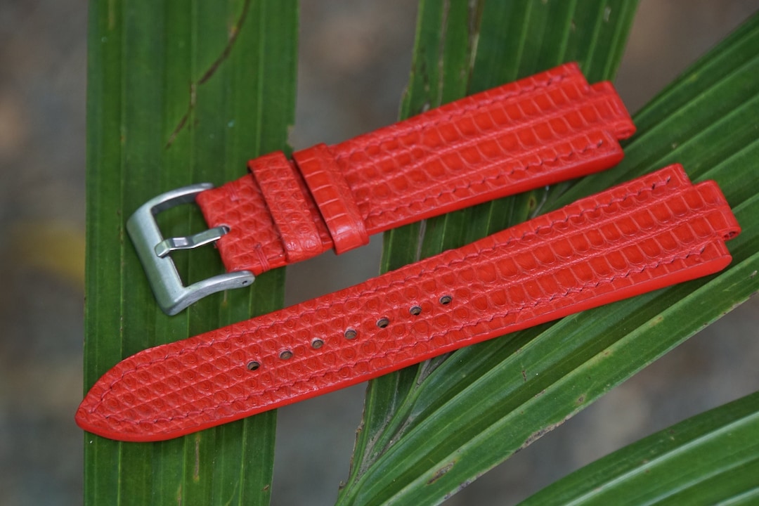 Oris Aquis Watch Band-red Lizard Watch Strap for Oris Aquis 39.5mm 41 ...