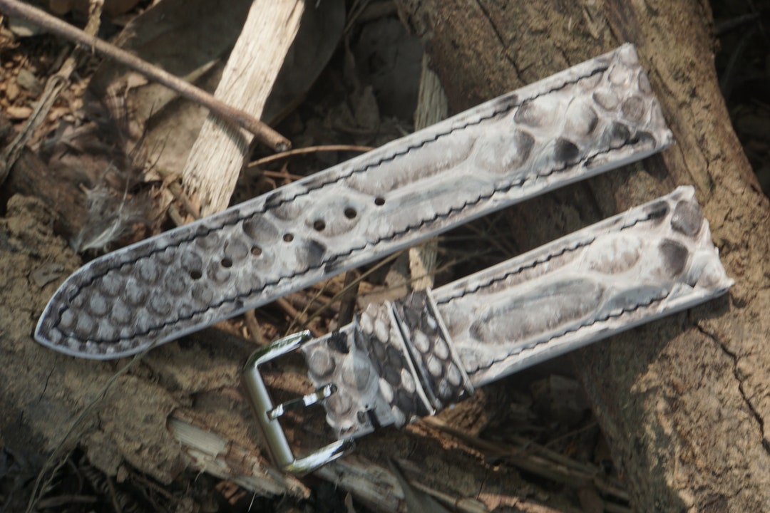 Genuine Python Leather Watch Strap 15mm 16mm 17mm 18mm 19mm 20mm 21mm ...