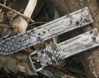 Orange Python Leather Watch Strap 15mm 16mm 17mm 18mm 19mm 20mm 21mm ...