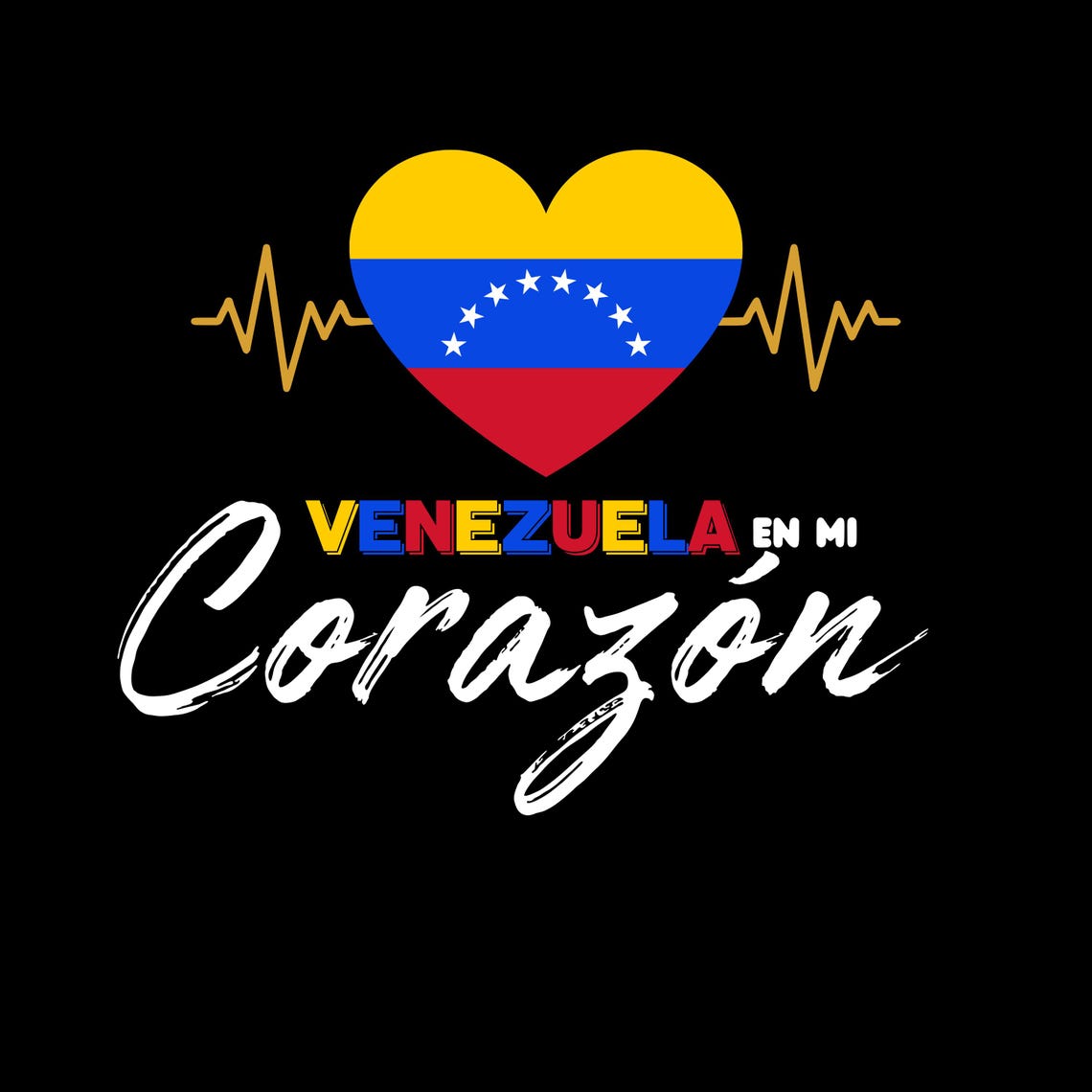 Venezuela in My Heart, Venezuelan Love, Digital Art of Venezuela ...