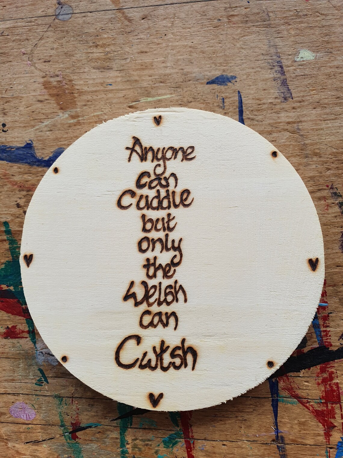 Bespoke Wooden Pyrography Quote Coasters - Etsy