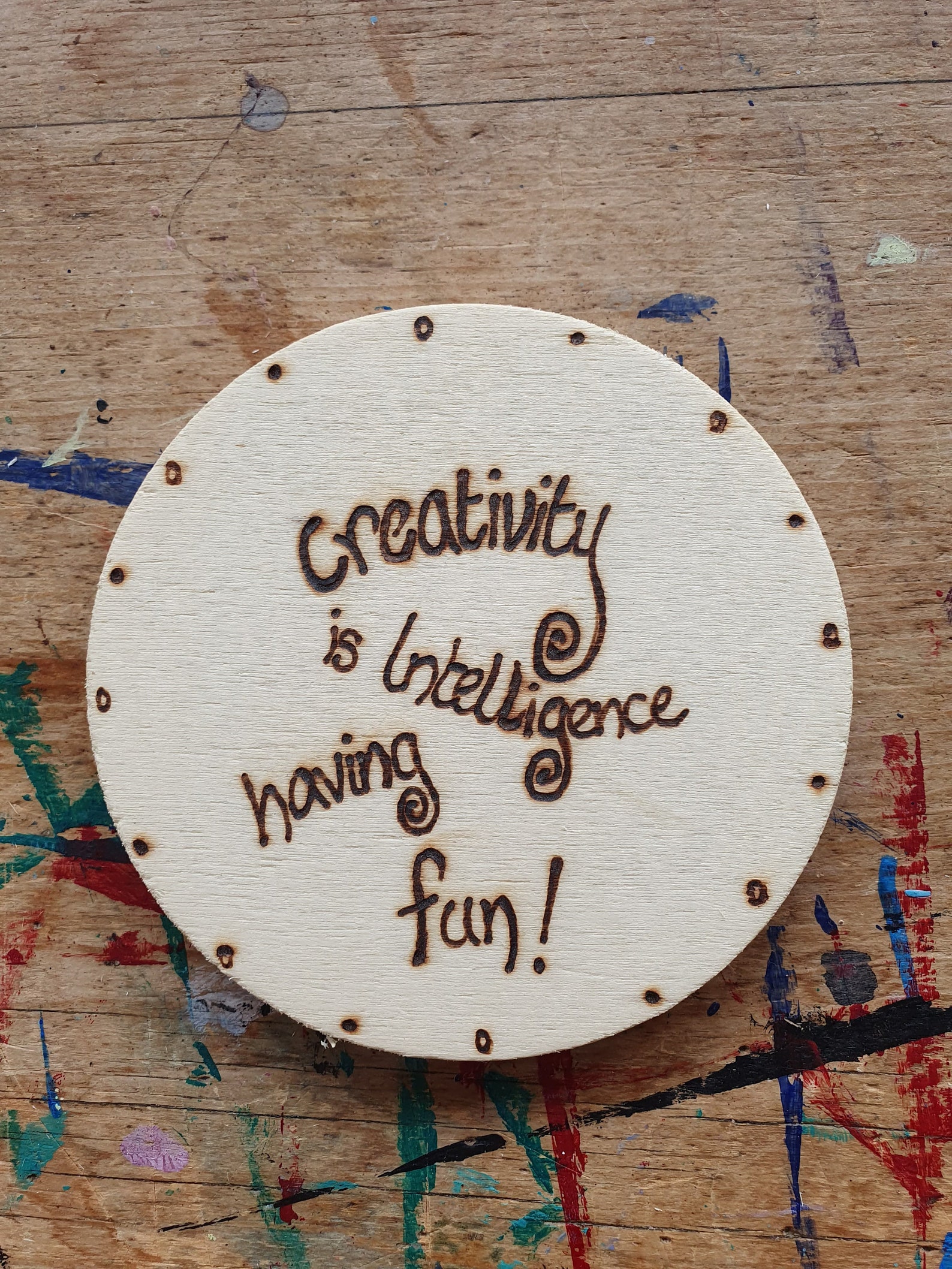 Bespoke Wooden Pyrography Quote Coasters - Etsy