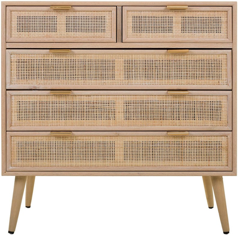 HERA Rattan dresser cabinet commode handmade bedroom | Etsy