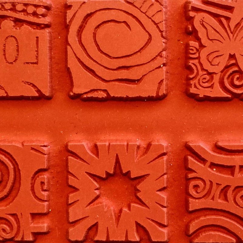 Red Rubber Stamps - Etsy