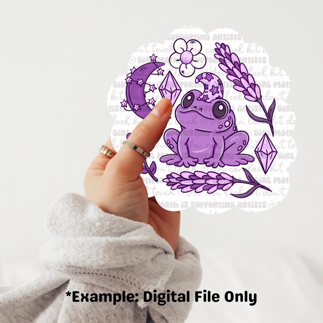 Purple Wizard Frogs - PNG + Digital Stickers - Instant Download - Etsy