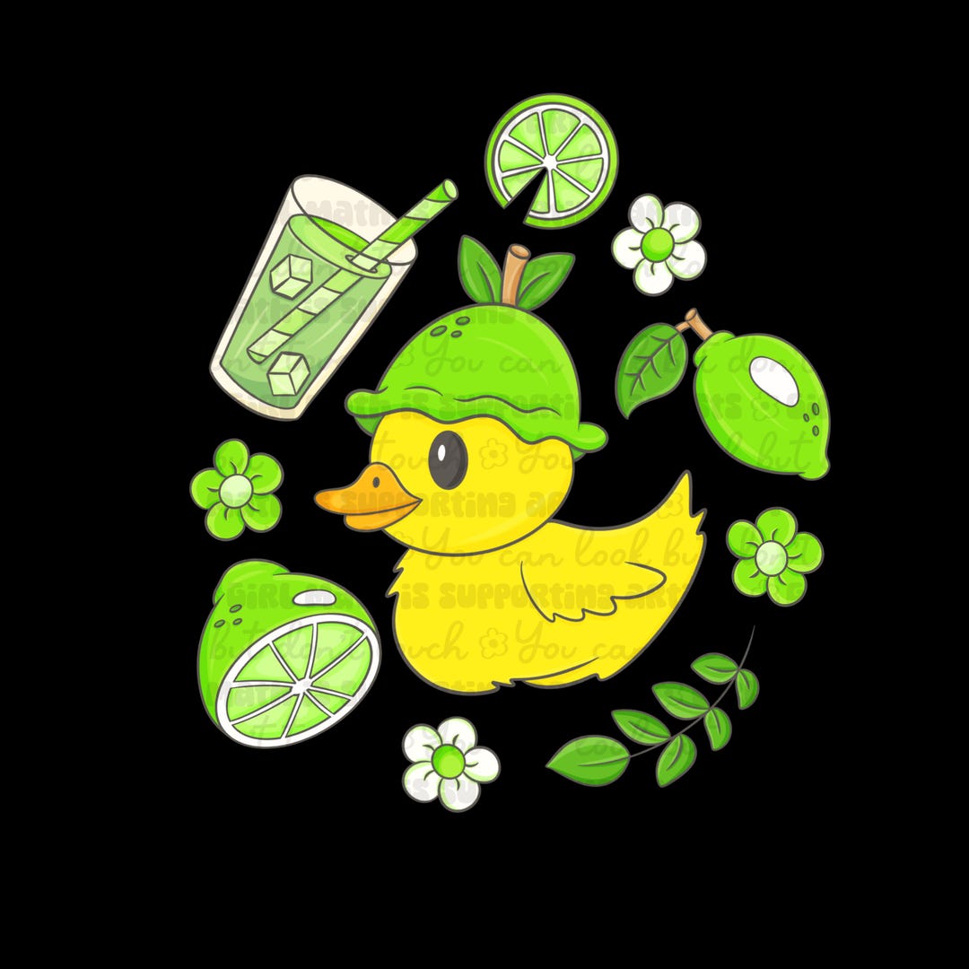 Lime Duck - PNG - Instant Download - Etsy