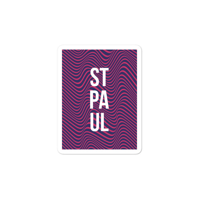St. Paul Sticker Abstract Sticker Design Minnesota Stickers and Gifts ...