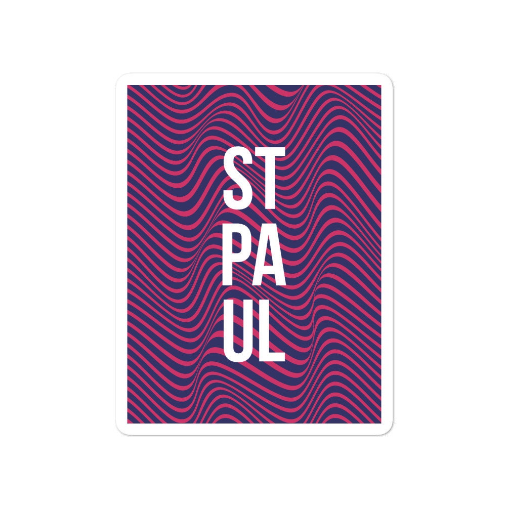St. Paul Sticker Abstract Sticker Design Minnesota Stickers and Gifts ...