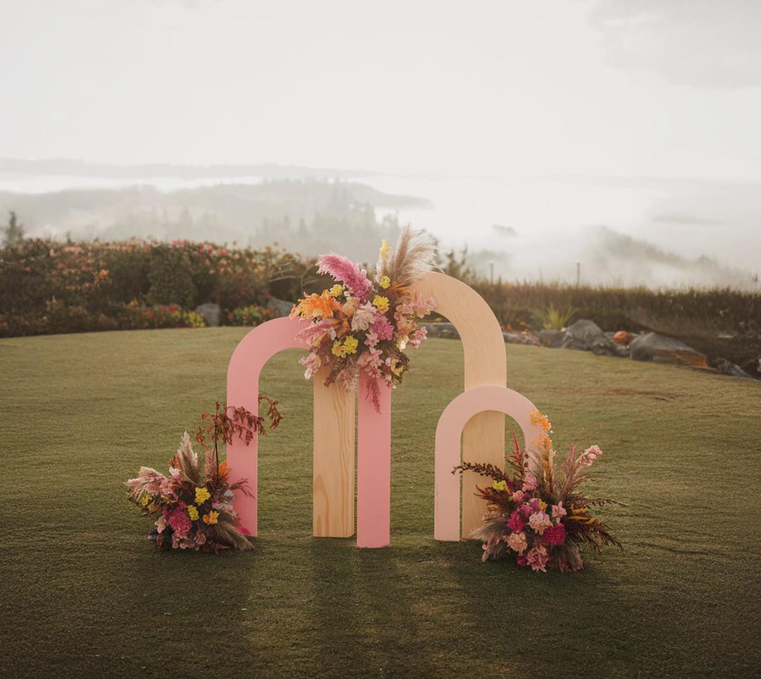 Set of 3 Round Wedding Arch, Wedding Boho, Ceremony Wedding Decor ...