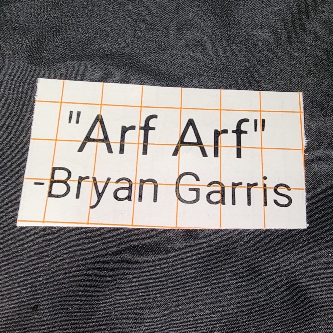 Arf Arf Bryan Garris Vinyl Decal Sticker - Etsy
