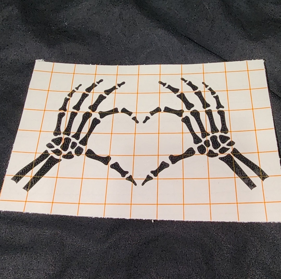 Heart Skeleton Hands Vinyl Decal Sticker - Etsy