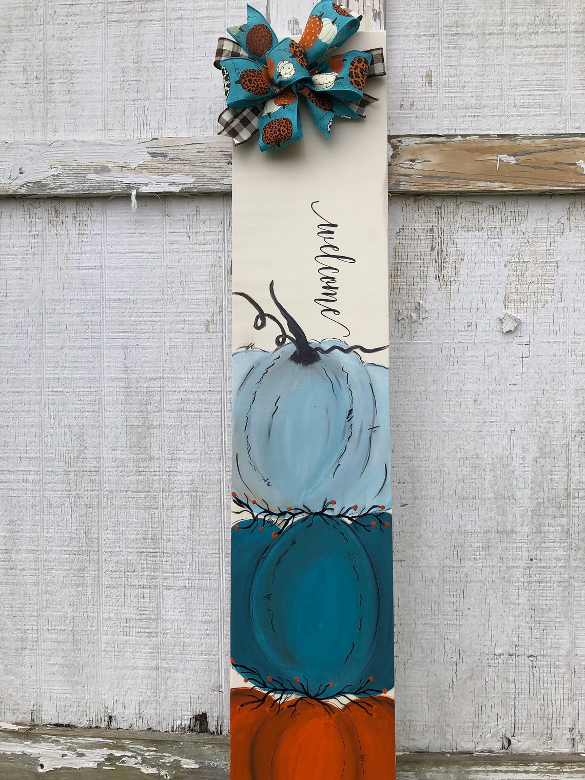 Fall Porch Sign Pumpkin Porch Sign Pumpkin Welcome Sign - Etsy