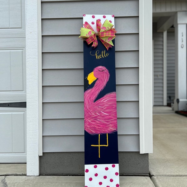 Flamingo Welcome Sign Svg - Etsy