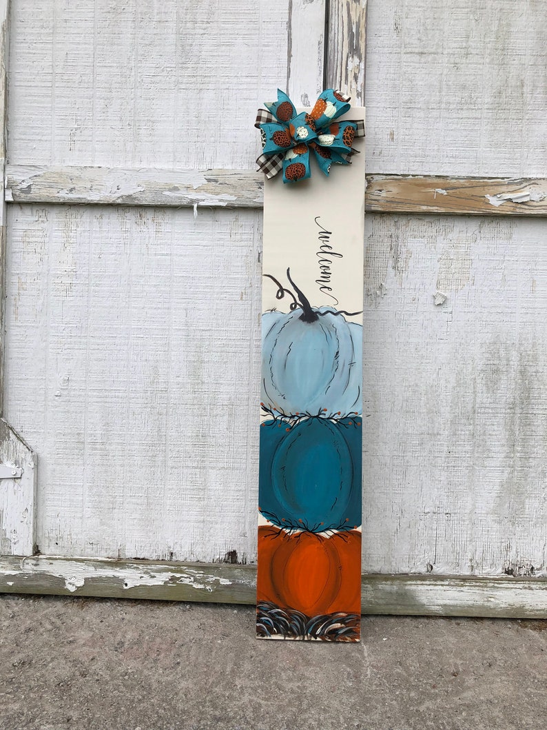 Fall Porch Sign Pumpkin Porch Sign Pumpkin Welcome Sign - Etsy