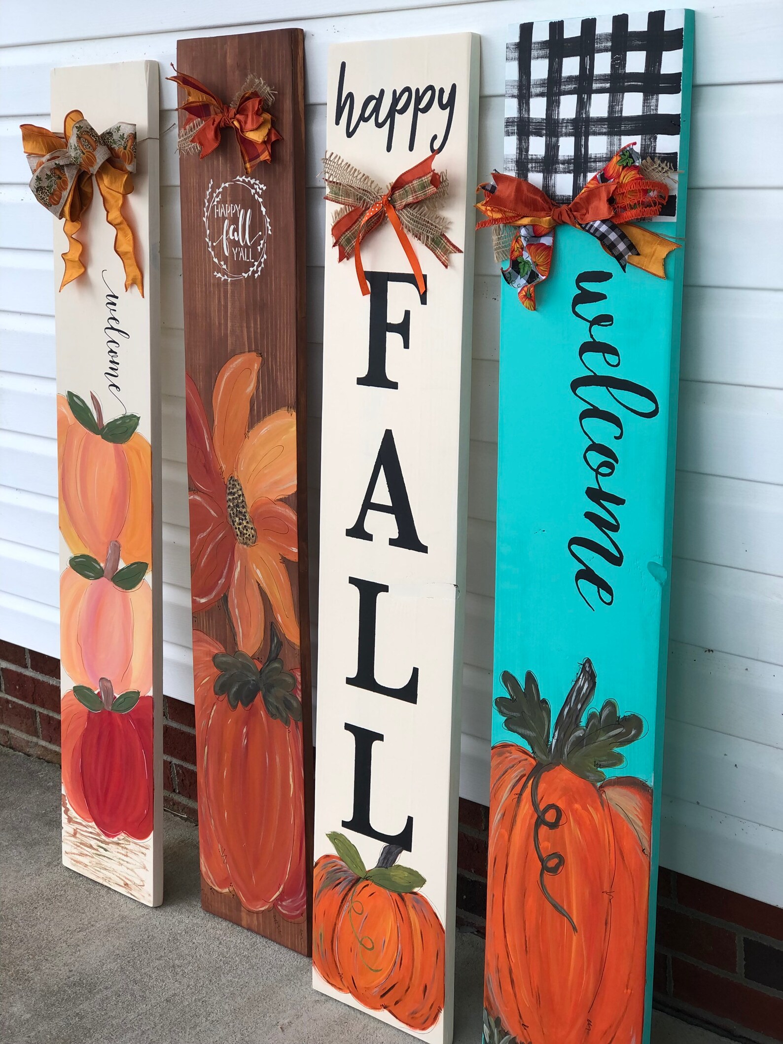 Fall Porch Sign Pumpkin Porch Sign Pumpkin Welcome Sign - Etsy