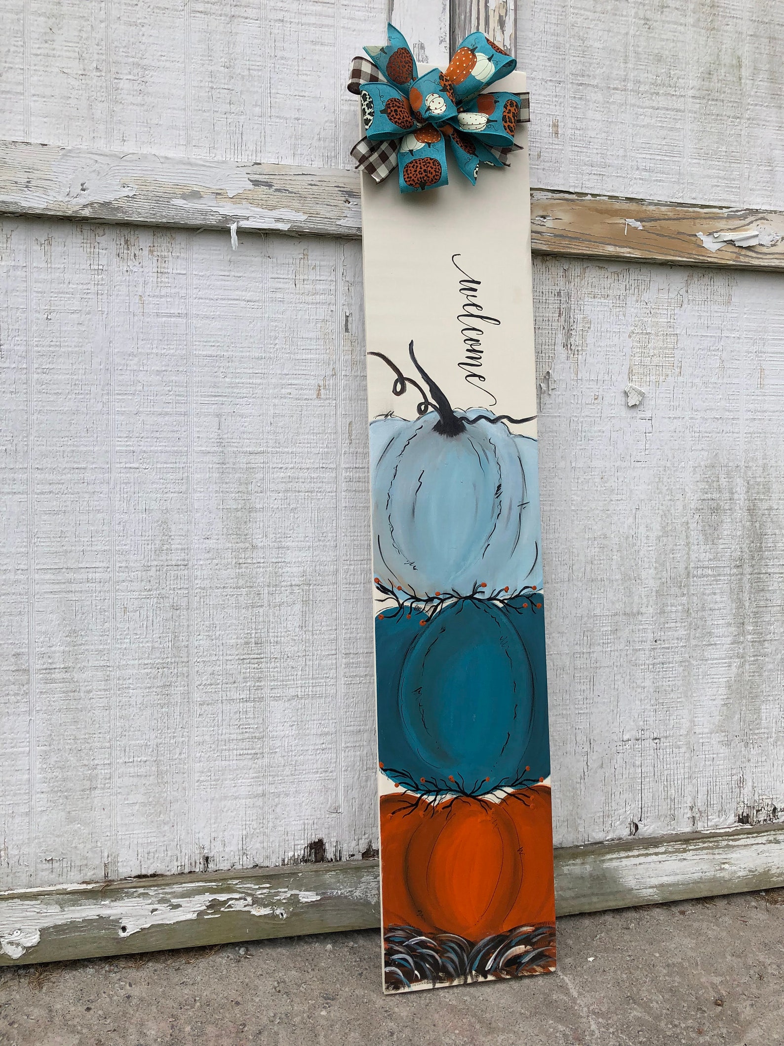 Fall Porch Sign Pumpkin Porch Sign Pumpkin Welcome Sign - Etsy