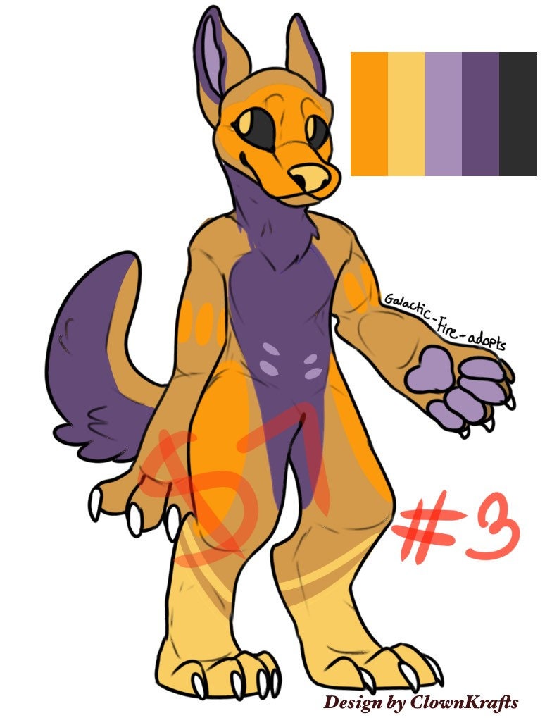 Halloween oc furry adoptable HQ Anthro character | Etsy