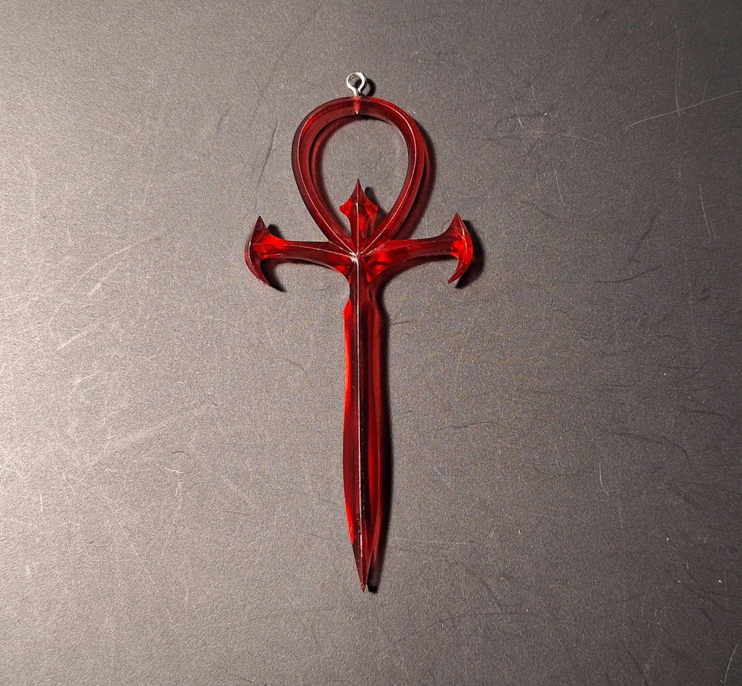 Vampire: the Masquerade Ankh Pendant - Blood Red Resin - Etsy