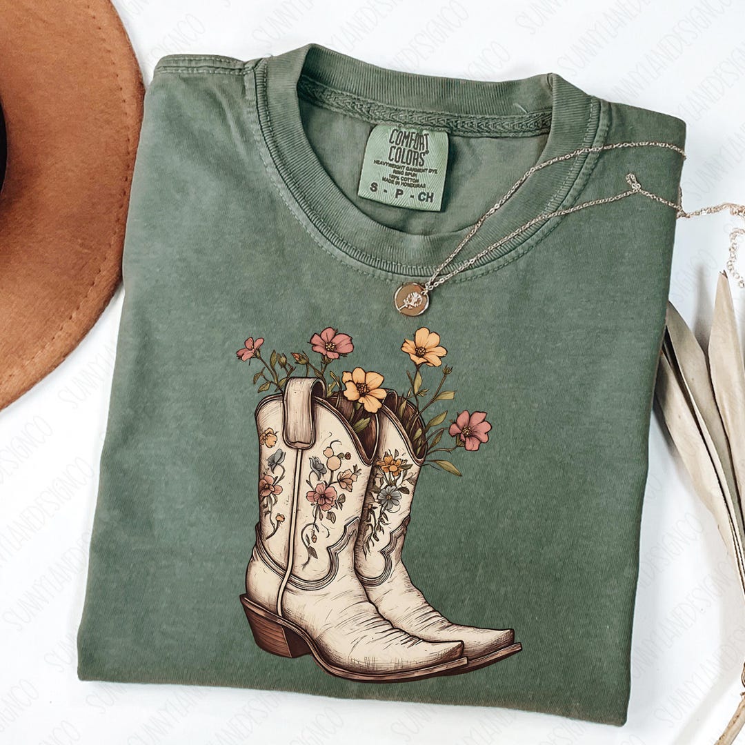 Western Shirt, Cowboy Boots Shirt, Western Graphic Tee, Cowgirl Tshirt ...