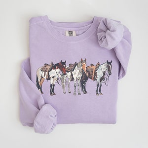 Western Sweatshirt, Horse Sweatshirt, Cowgirl Sweatshirt, Horse Girl T ...