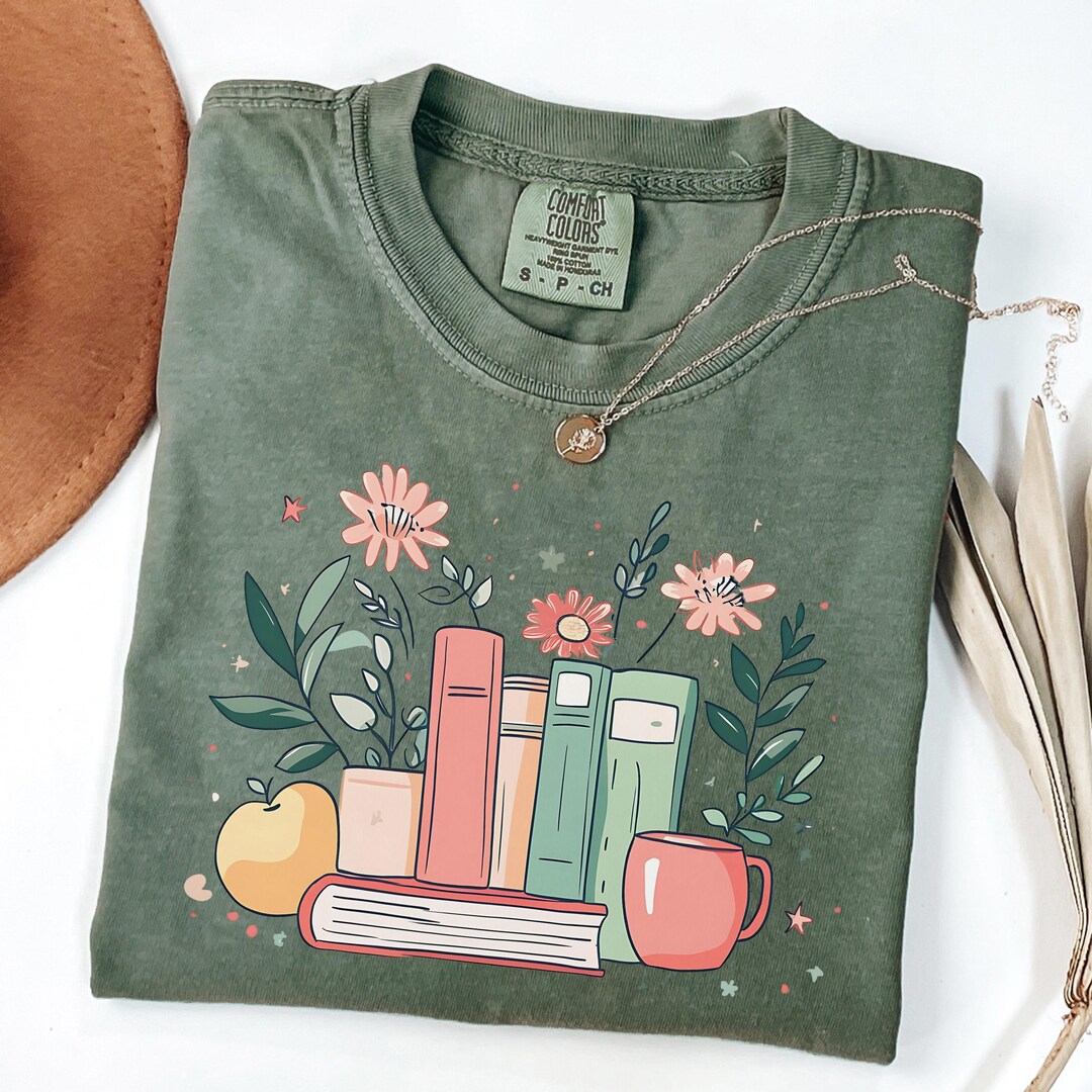 Book Shirt, Bookish Shirt, Reading Bookworm Shirt Comfort Colors, Book ...