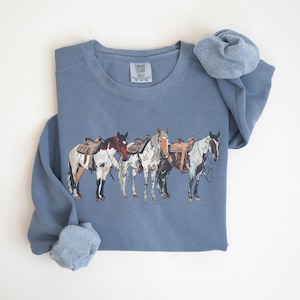 Western Sweatshirt, Horse Sweatshirt, Cowgirl Sweatshirt, Horse Girl T ...