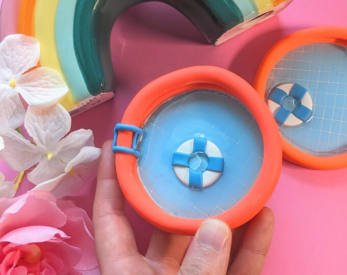 Summer Pool Trinket Tray | Polymer Clay Accessories, Cute Kitschy ...