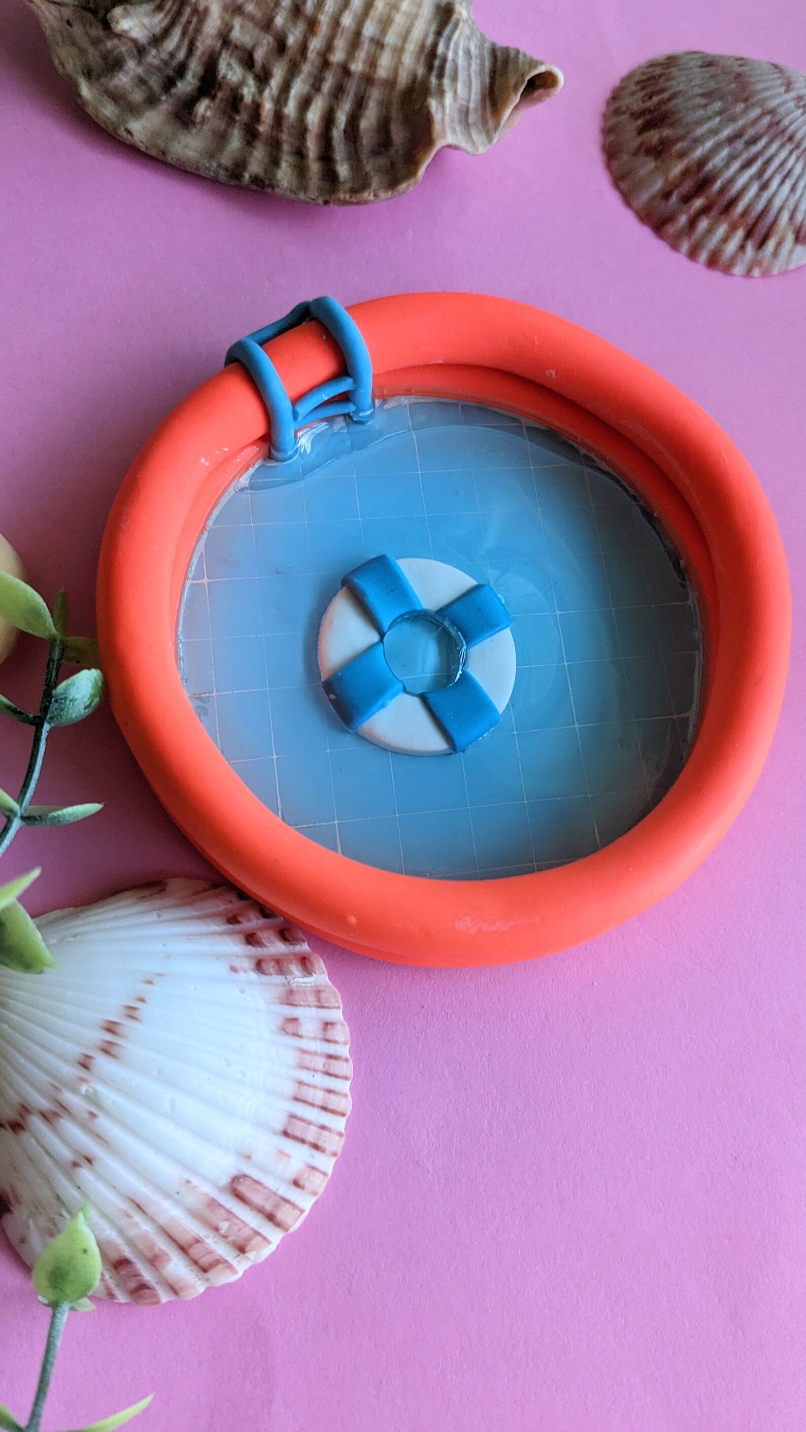 Summer Pool Trinket Tray Polymer Clay Accessories, Cute Kitschy ...