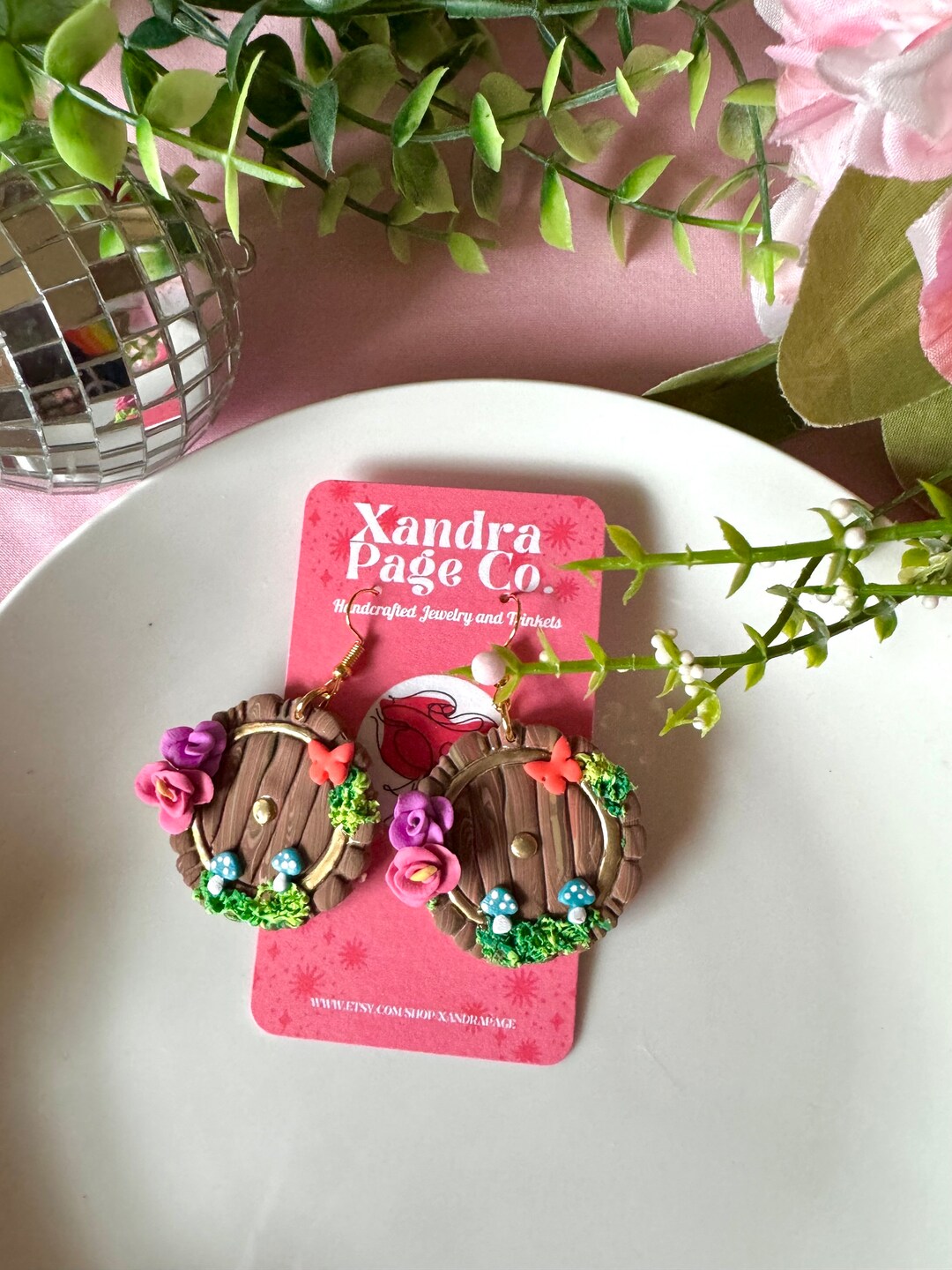 Hobbit Door Inspired Earrings | Fairy Door, Fantasy Creature Earrings ...