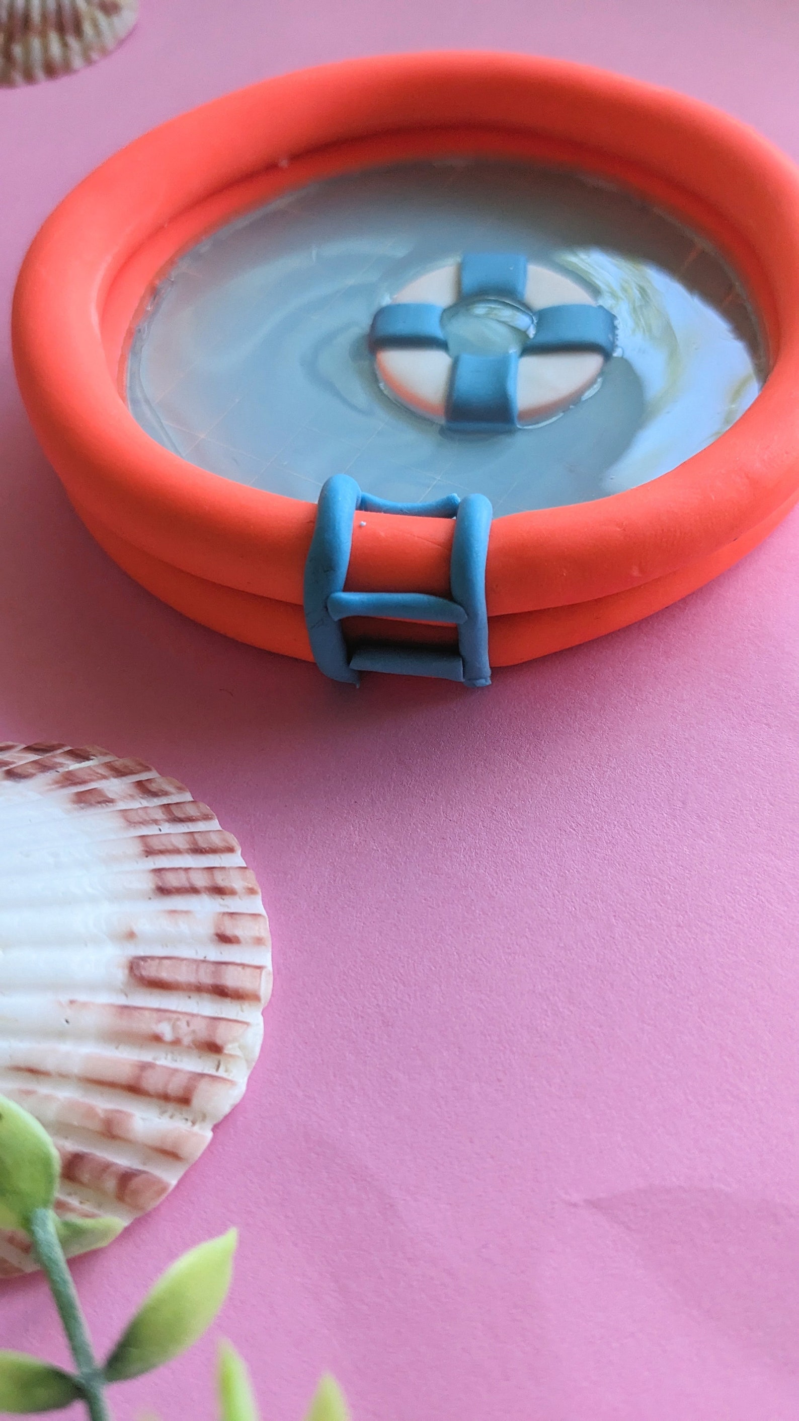 Summer Pool Trinket Tray Polymer Clay Accessories, Cute Kitschy ...