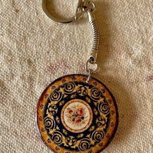 Persian Keychain Handmade Wooden Keychain Persian Carpet Keychain ...