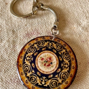 Persian Keychain Handmade Wooden Keychain Persian Carpet Keychain ...