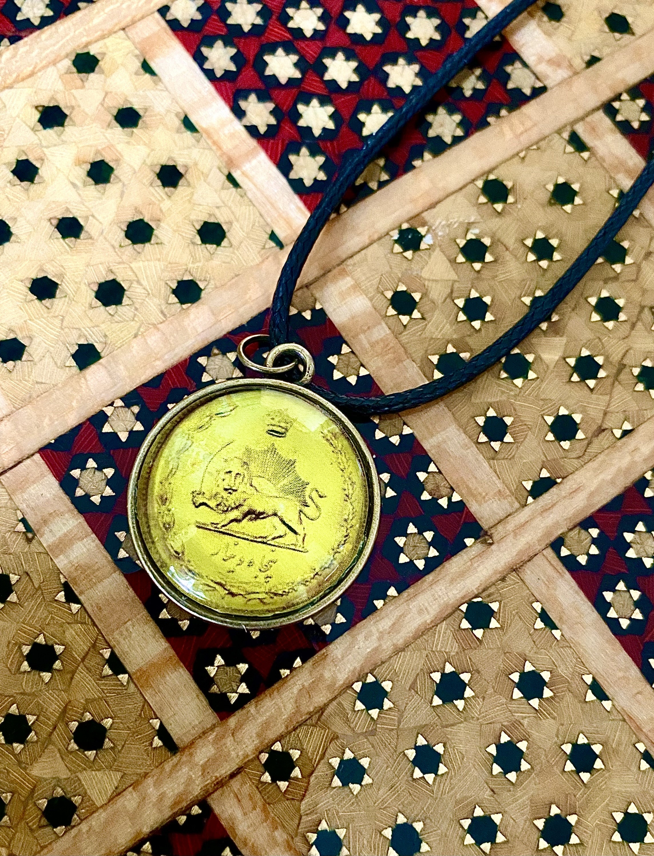 Shiro Khorshid Necklace Woman Life Freedom Qajar Pahlavi Coin ...