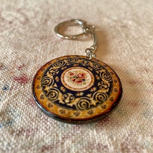 Persian Keychain Handmade Wooden Keychain Persian Carpet Keychain ...