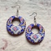 Persian Jewelry Wooden Earrings/ Colorful Pattern of Persian Tile ...