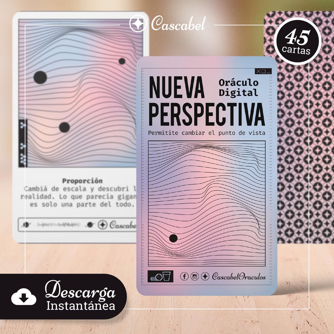 New Perspective - Digital Oracle - Printable - Spanish Oracle Cards ...
