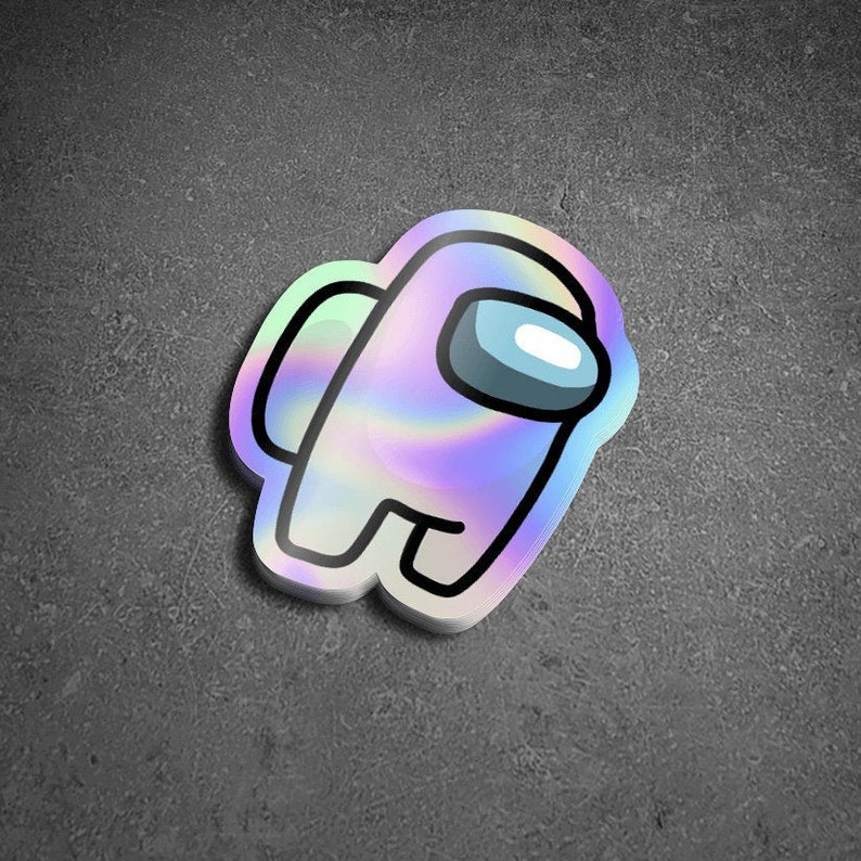 Holographic Among Us Crewmate Sticker - Etsy
