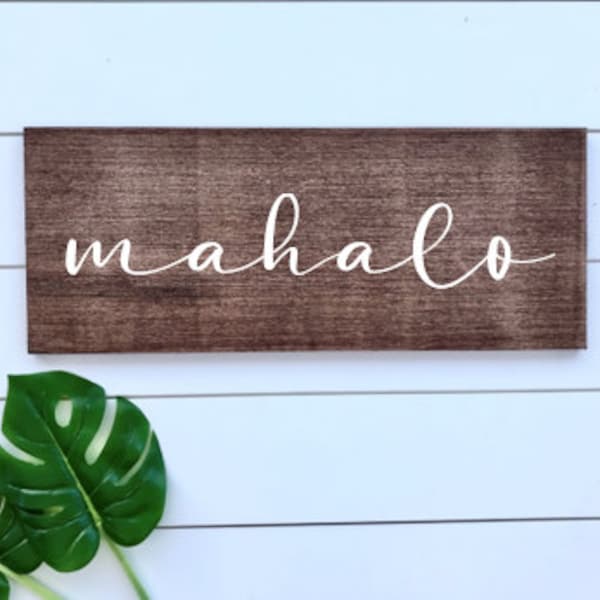 Mahalo Hand Sign - Etsy Canada