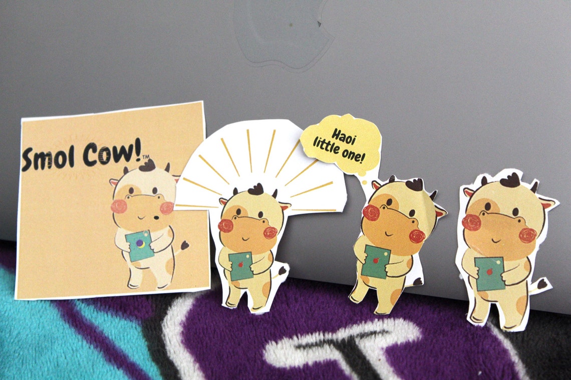 Cow Sticker Pack | Etsy