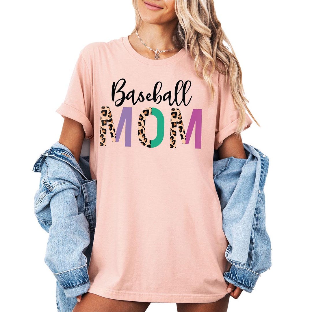 Leopard Baseball Mom Shirt, Baseball Mom Shirt, Baseball Gift for Mom ...