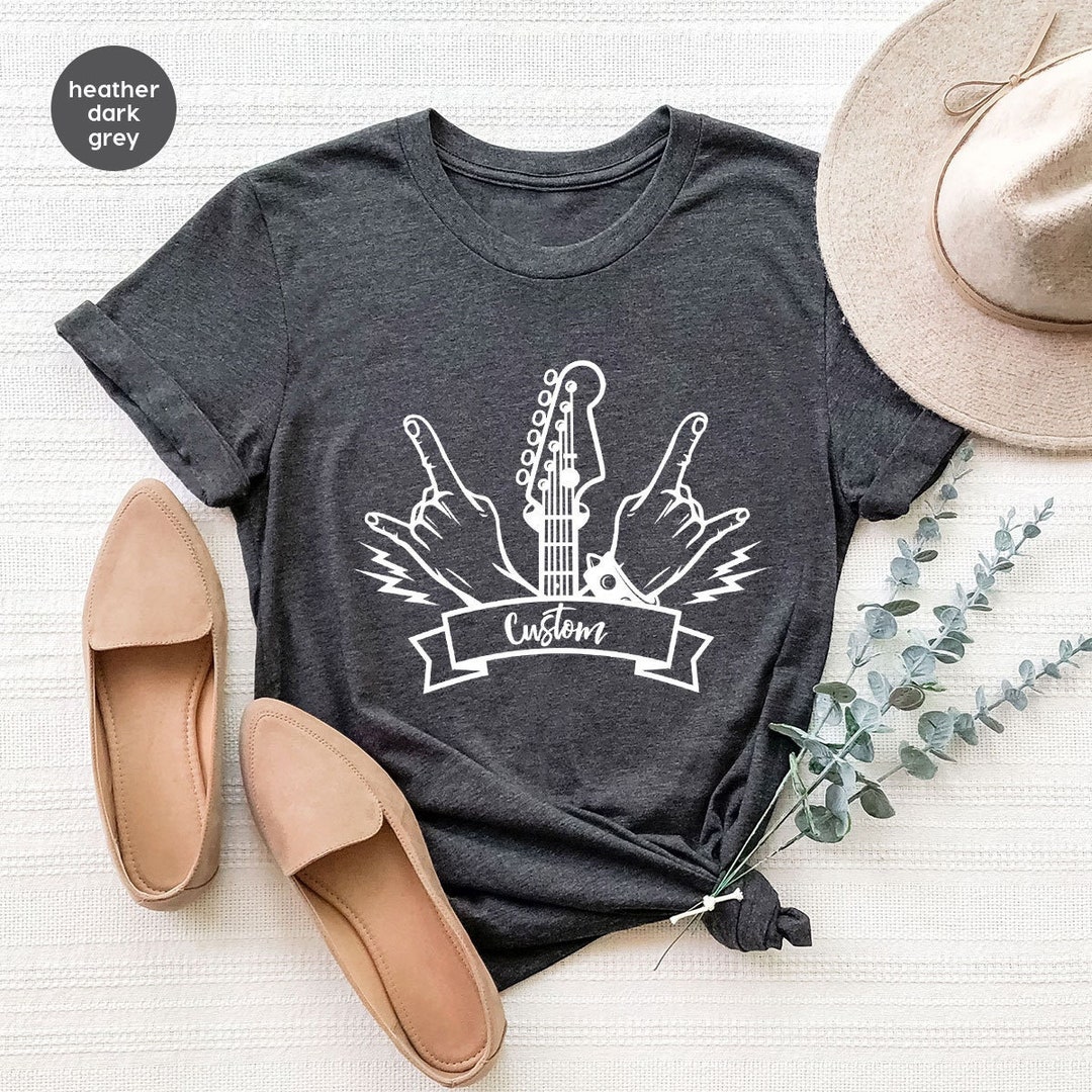 Personalized Music T-shirt, Custom Guitar Clothing, Country Music T ...