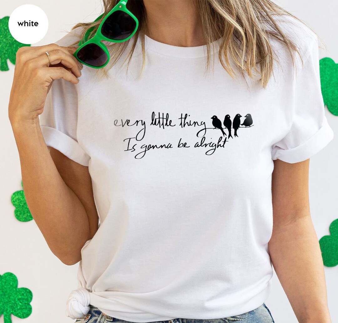 Three Little Bird Shirt Reggae Tshirt Peace Shirt Hippie T - Etsy