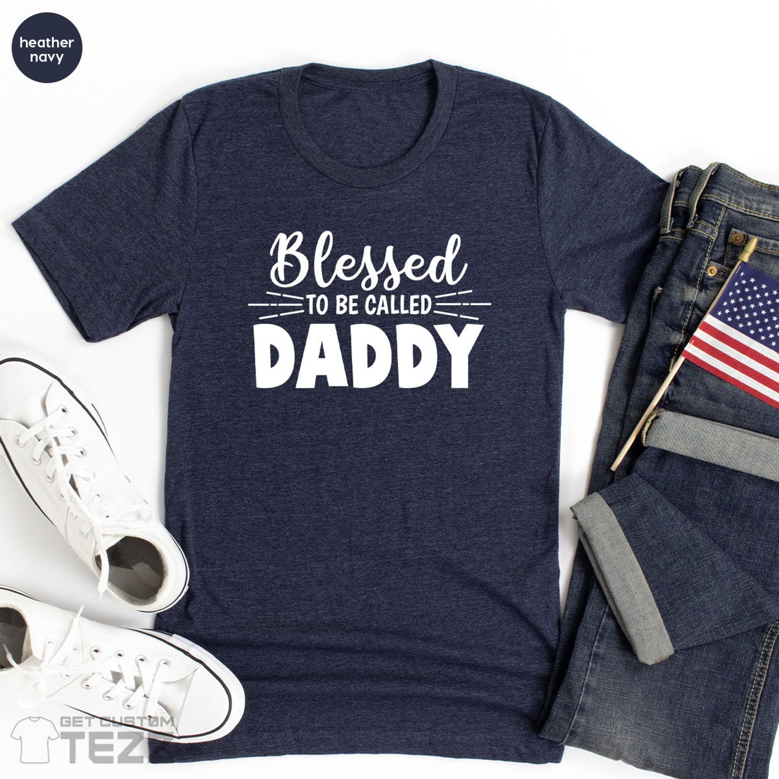 Blessed Daddy Tshirt Fathers Day Gift Religious Dad T - Etsy