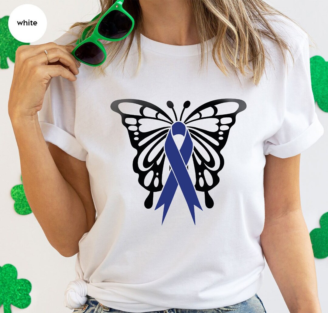 Colon Cancer Shirt, Cancer Survivor Gift, Colon Cancer Awareness ...