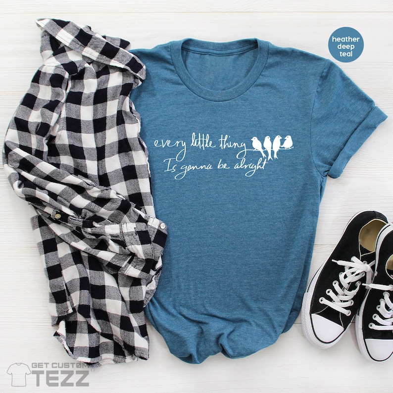 Three Little Bird Shirt Reggae Tshirt Peace Shirt Hippie T - Etsy