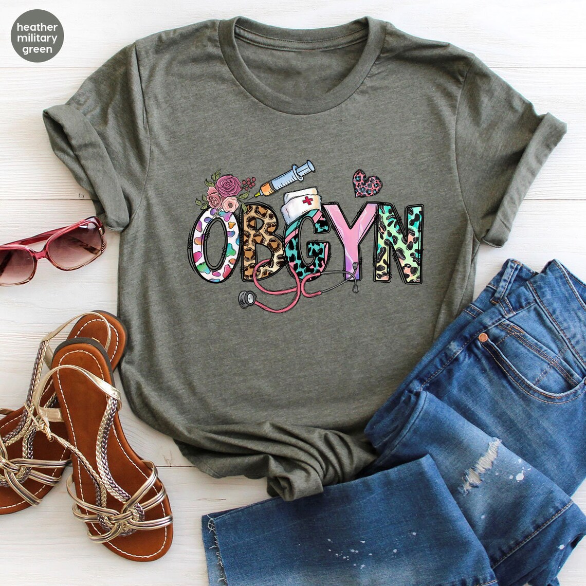 Cute Obgyn T Shirt, Obgyn Gifts, Doctor Tshirt, Gynecologist Vneck ...